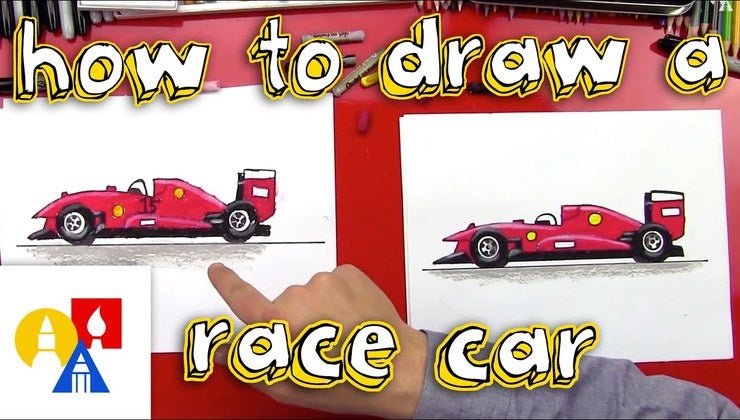 How To Draw A Race Car | Art For Kids Hub