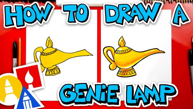 How To Draw The Genie Lamp