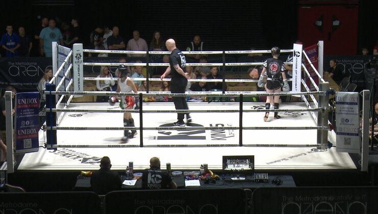 Leyton Utley Vs Faby Brizinskas . 40kg Amateur K1 Bout On Kings Of ...