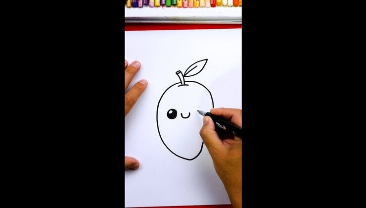 How To Draw A Funny Mango