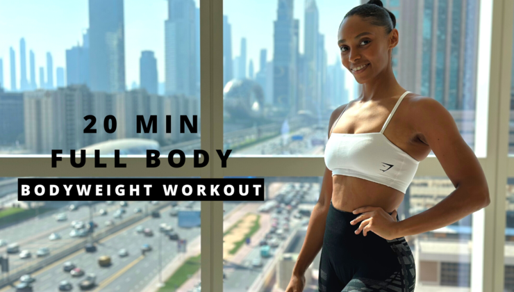 20 Minute Bodyweight Full Body Workout | MrandMrsMuscle