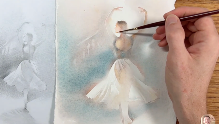 Online-watercolor-class-ballerina-dylan-pierce | Dylan Scott Pierce ...