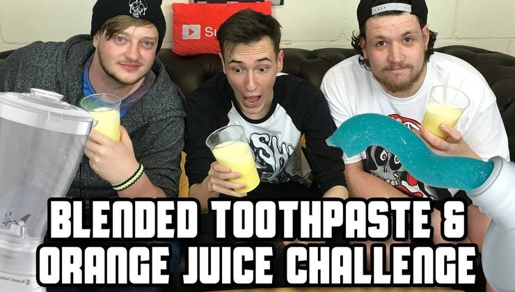 Blended Toothpaste And Orange Juice Challenge! *Vomit Alert* | Where's ...