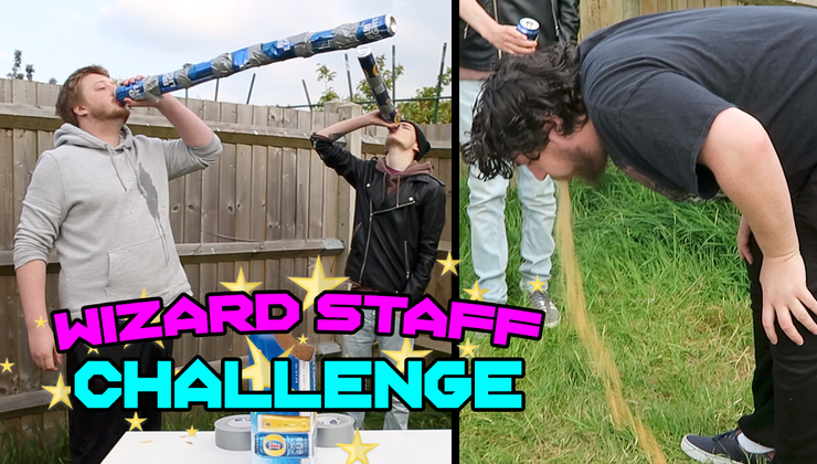 WIZARD STAFF CHALLENGE *VOMIT ALERT* (Wisest Wizard Drinking Game ...