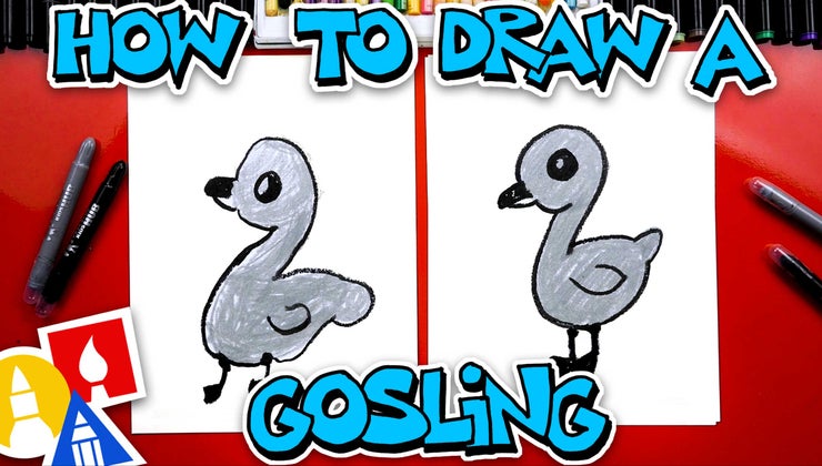 How To Draw A Gosling Gooose