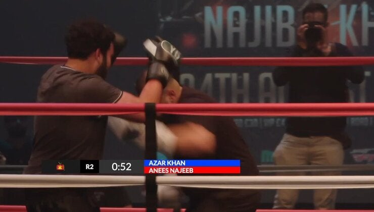 Anees Najeeb Vs Azar Khan | Heavyweight Boxing Bout | Y5ive Fight ...