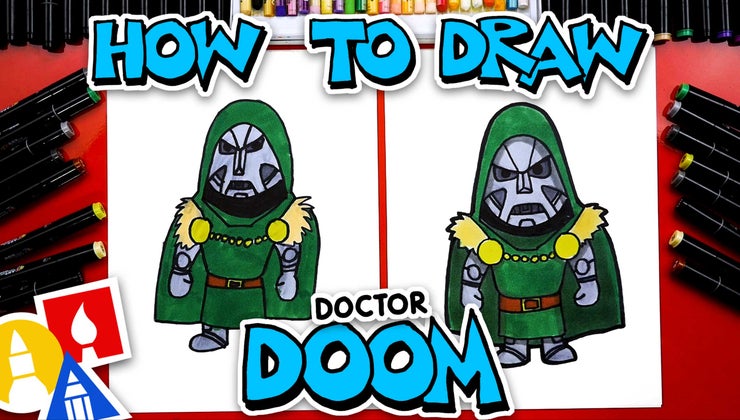 How To Draw Doctor Doom | Art For Kids Hub