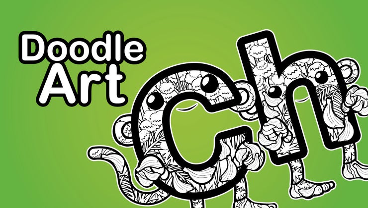 Preschool Prep Kids Club | Doodle Art | Spanish Meet the Letters "Ch"