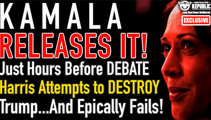 EXCLUSIVE! Kamala Releases It! Just Hours Before the Debate Harris ...
