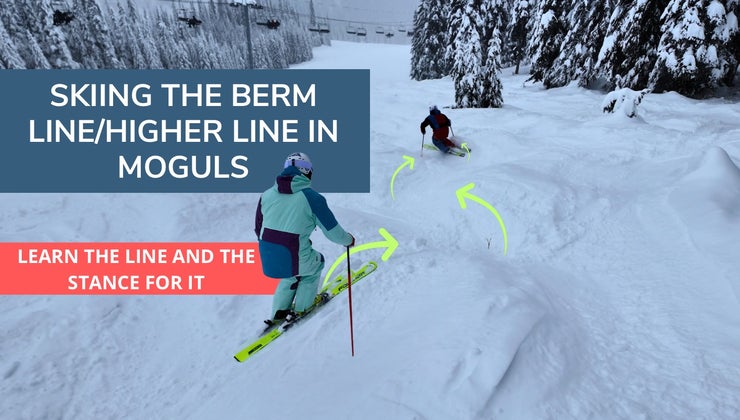 Master the Berm Line in Mogul Skiing