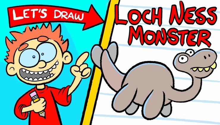Let's draw - the Loch Ness Monster | Harptooniacs