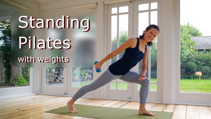 Pilates Standing Strength With Light Weights #256