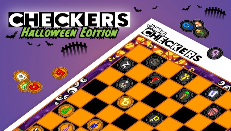 Preschool Prep Kids Club | Board Game | Checkers | Halloween Edition
