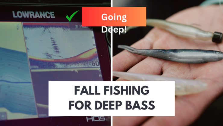 Fall Fishing catching bass 20+ feet deep