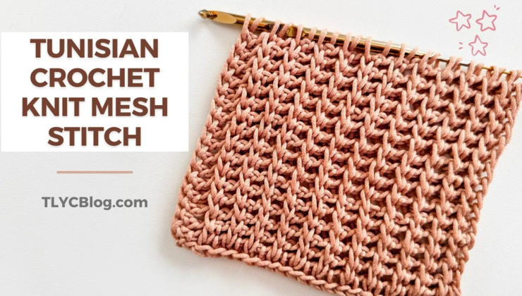 Tunisian Knit Mesh Stitch Tutorial