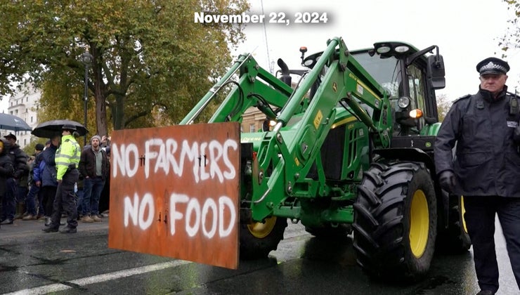 Friday, November 22: U.K. Farmers Protest | WORLD Watch Schools