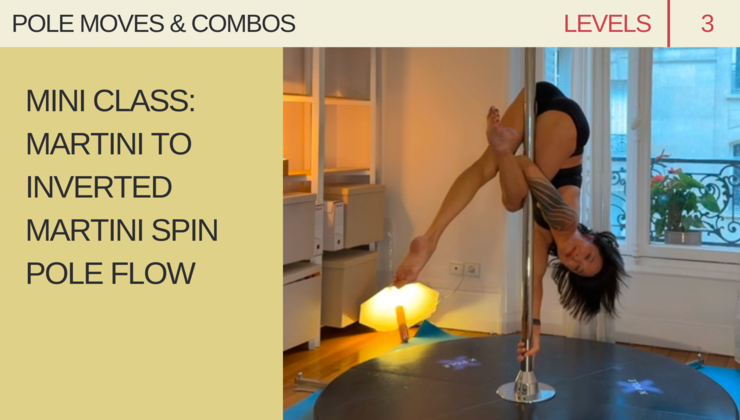 Mini Class: Martini To Inverted Martini Spin Pole Flow