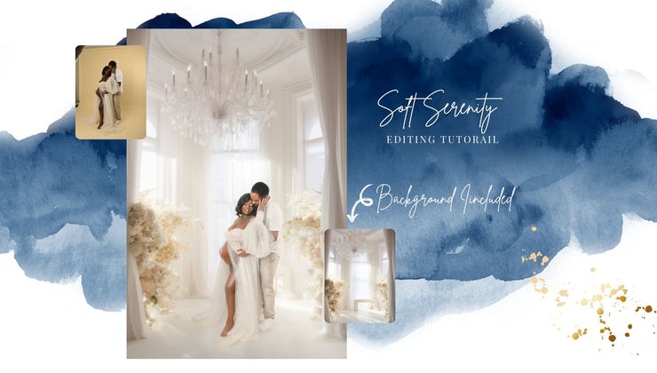 Soft Serenity Editing Tutorial Plus Digital Background