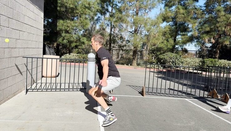Knee Jump To Reactive Wall Catch