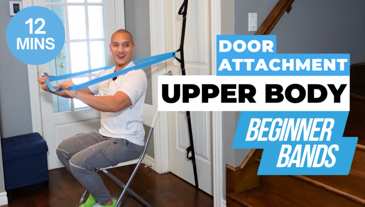 JA Beginner Bands Upper Body Strength Workout with Door Attachment ...