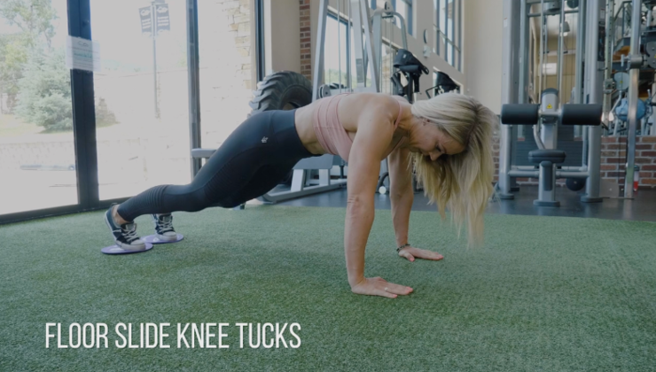 Floor Slide Knee Tucks