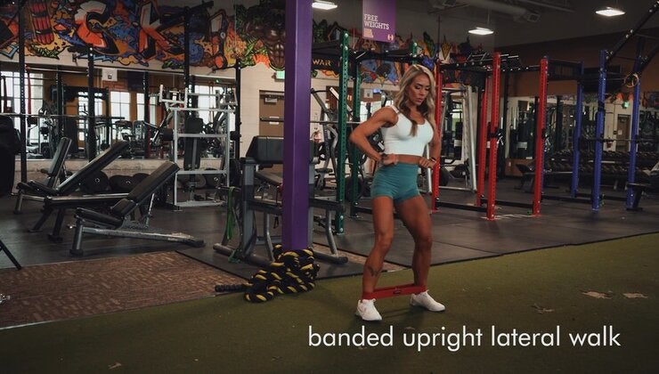 Banded Upright Lateral Walk