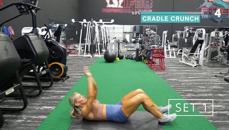 5. Quick Reach Crunches