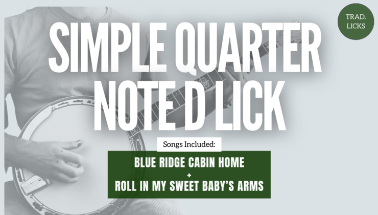 Simple Quarter Note D Lick