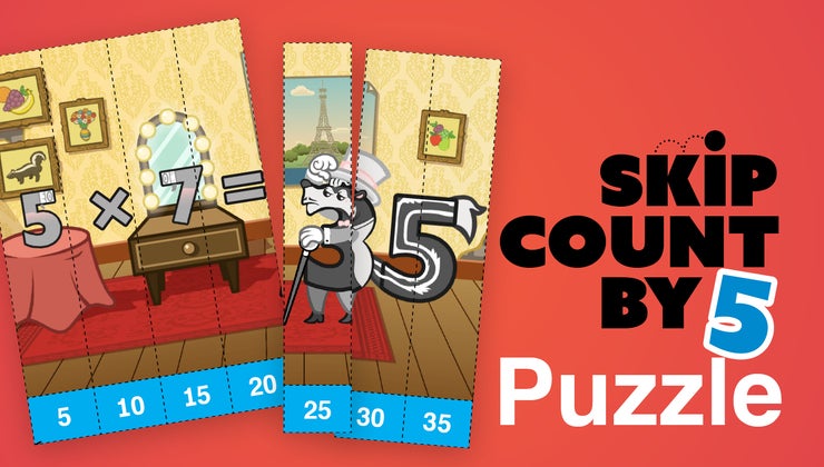 Preschool Prep Kids Club | Skip Count By 5 Puzzle | Meet the Math Facts ...