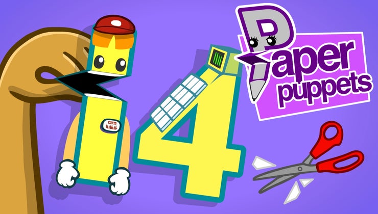 Paper Puppets | Meet the Math Facts "5+9=14"