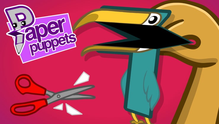 Paper Puppets | Meet the Math Facts "3+4=7"