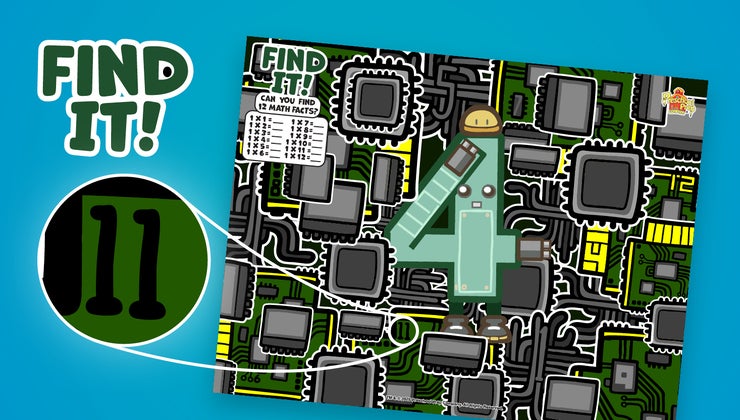 Find It! | Meet the Math Facts "1x4=4"