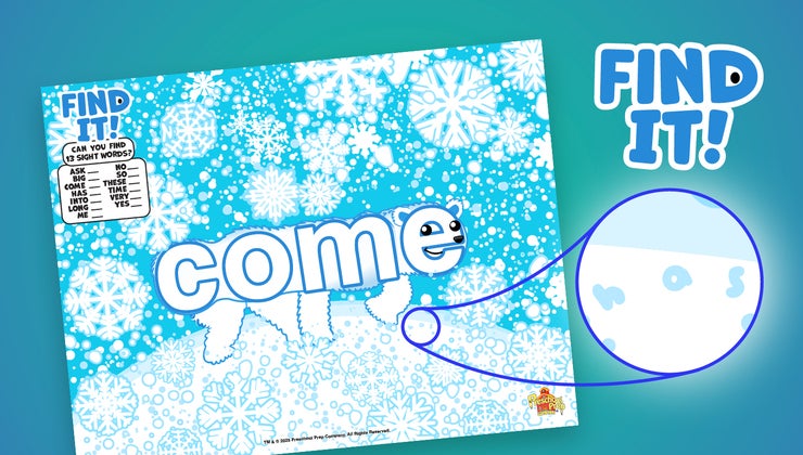 Find It! | Meet the Sight Words Level 6 "come"