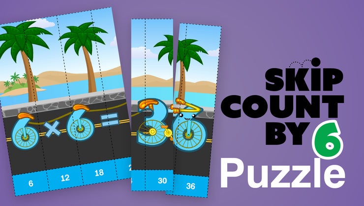 Skip Count By 6 Puzzle | Meet the Math Facts "6x6=36”