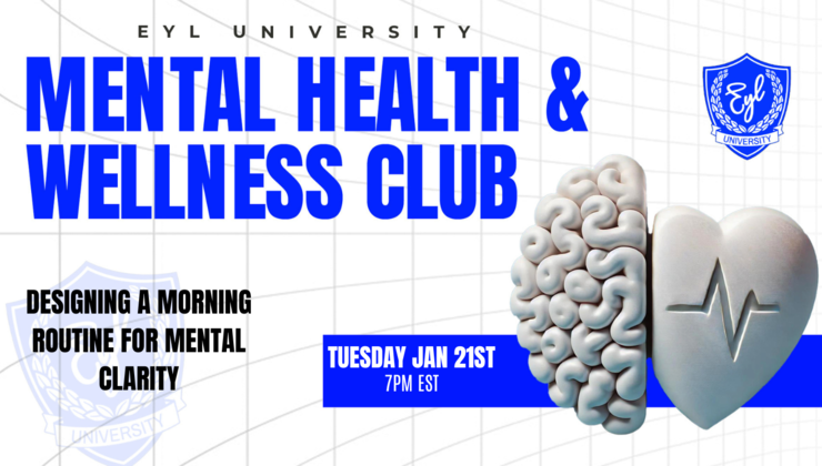 Mental Health & Wellness Club Monthly Meeting - Morning Routine for ...