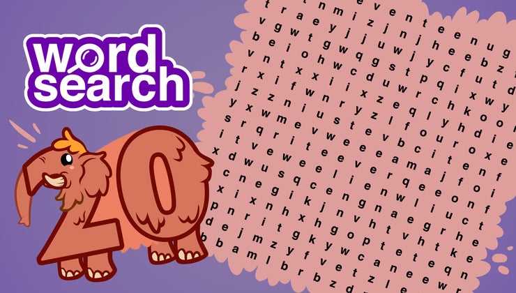 Preschool Prep Kids Club | Word Search | Meet the Numbers Level 2 “20”