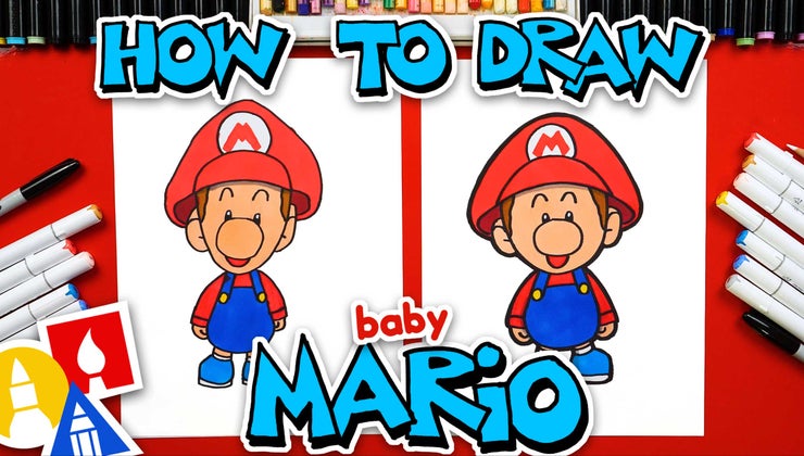 How To Draw Baby Mario Happy Mario Day