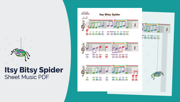 Itsy Bitsy Spider - F Major - My First Swinging Songbook-Sm Vids | Prodigies Music