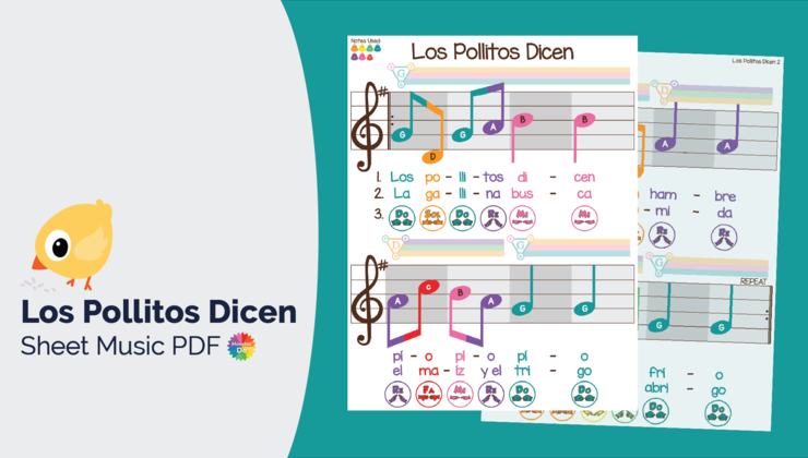 Los Pollitos Dicen—G Major—Movable Do Sheet Music-Sm Vids