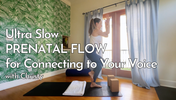 Ultra Slow Prenatal Flow for Connecting to Your Voice