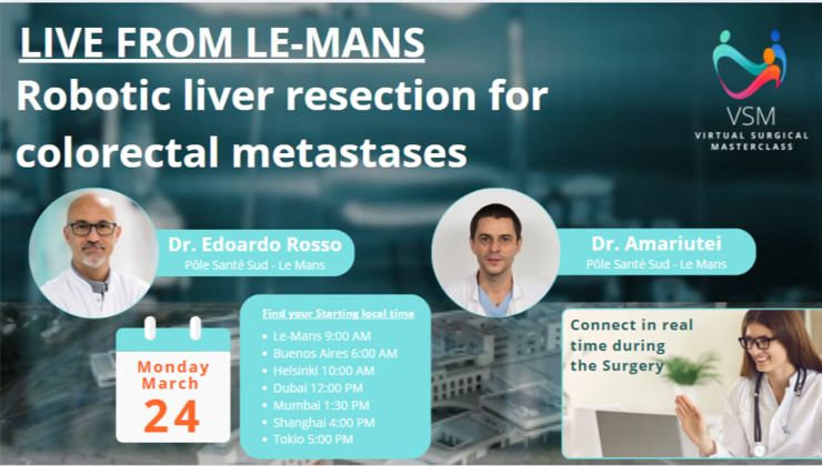 Robotic liver resection for colorectal metastases Lemans
