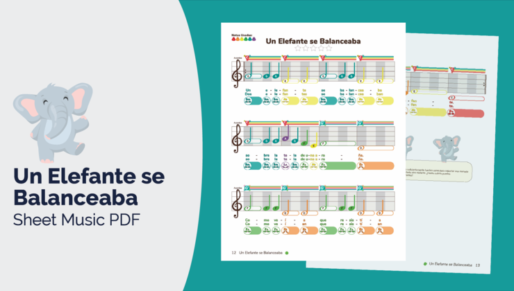 Un Elefante Se Balanceaba - Libro de Canciones Infantiles - Sheet Music ...