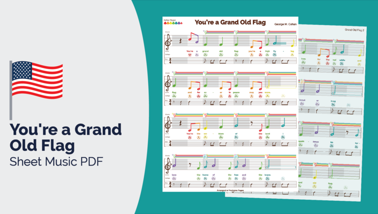 You'Re A Grand Old Flag—Fixed Do Sheet Music-Sm Vids | Prodigies Music
