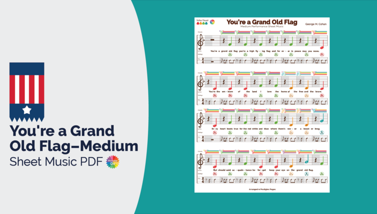 You'Re A Grand Old Flag—Movable Do Sheet Music-Sm Vids