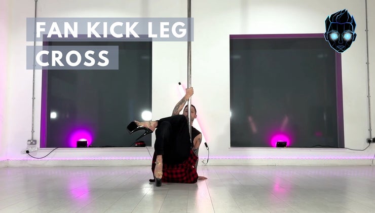 Fan Kick Leg Cross | The Pole Wizard