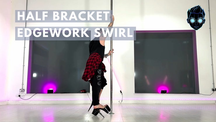 Half Bracket Edgework Swirl | The Pole Wizard