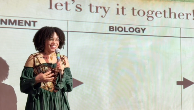 "Real Science in Imagined Worlds" given by Astrophysicist, Dr. Moiya McTier