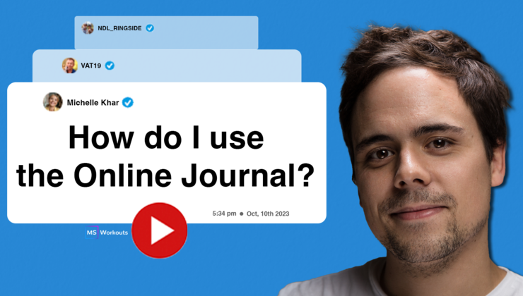 Using the MS Online Progress Journal
