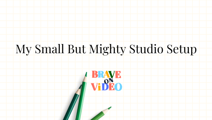 My Small But Mighty Studio Set Up