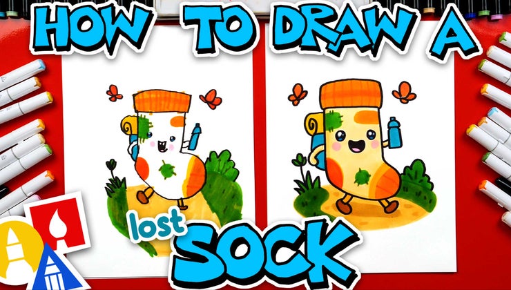 How To Draw A Lost Sock On An Adventure